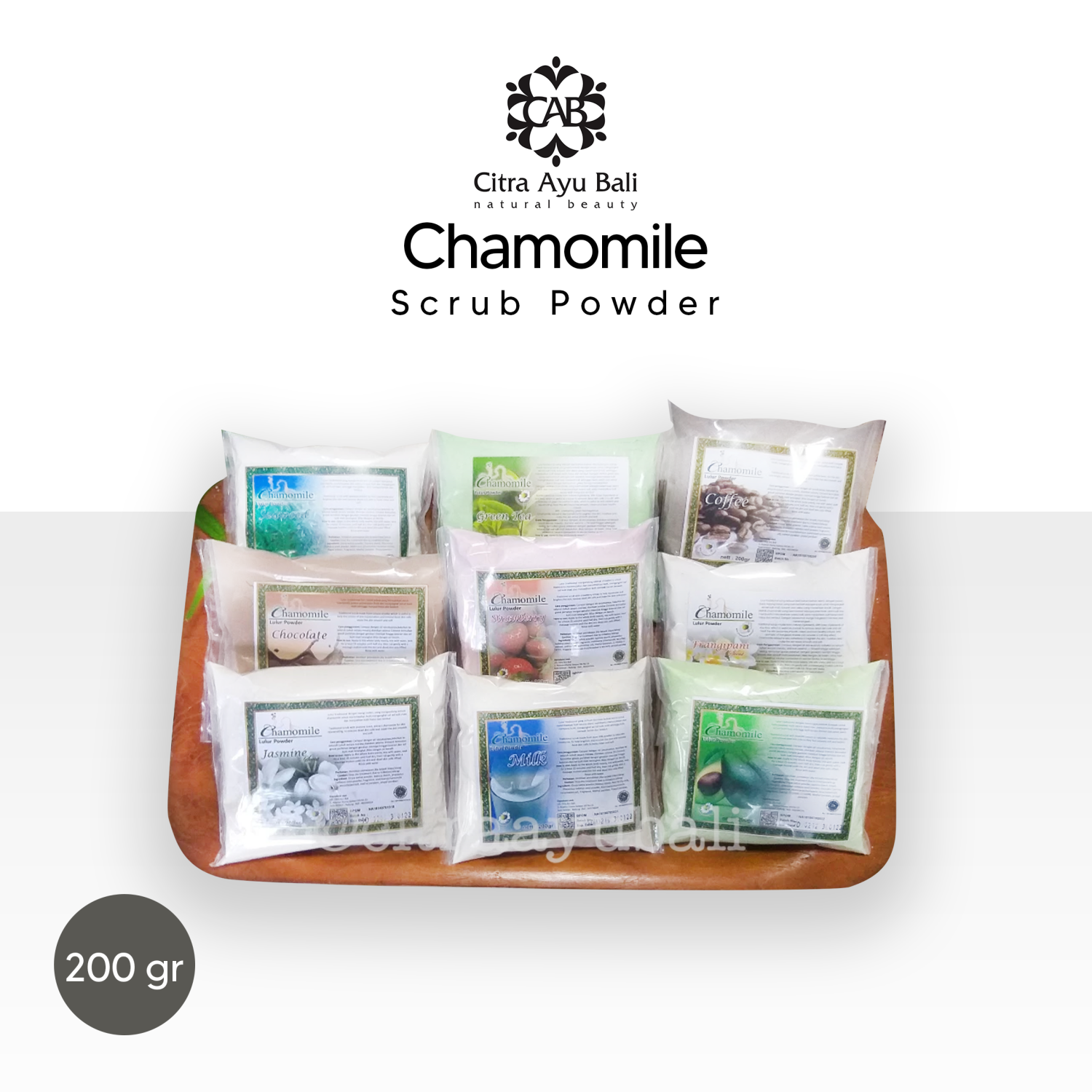 SCrub powder 200 gr – BALI SPA PRODUCTS MANUFACTURER