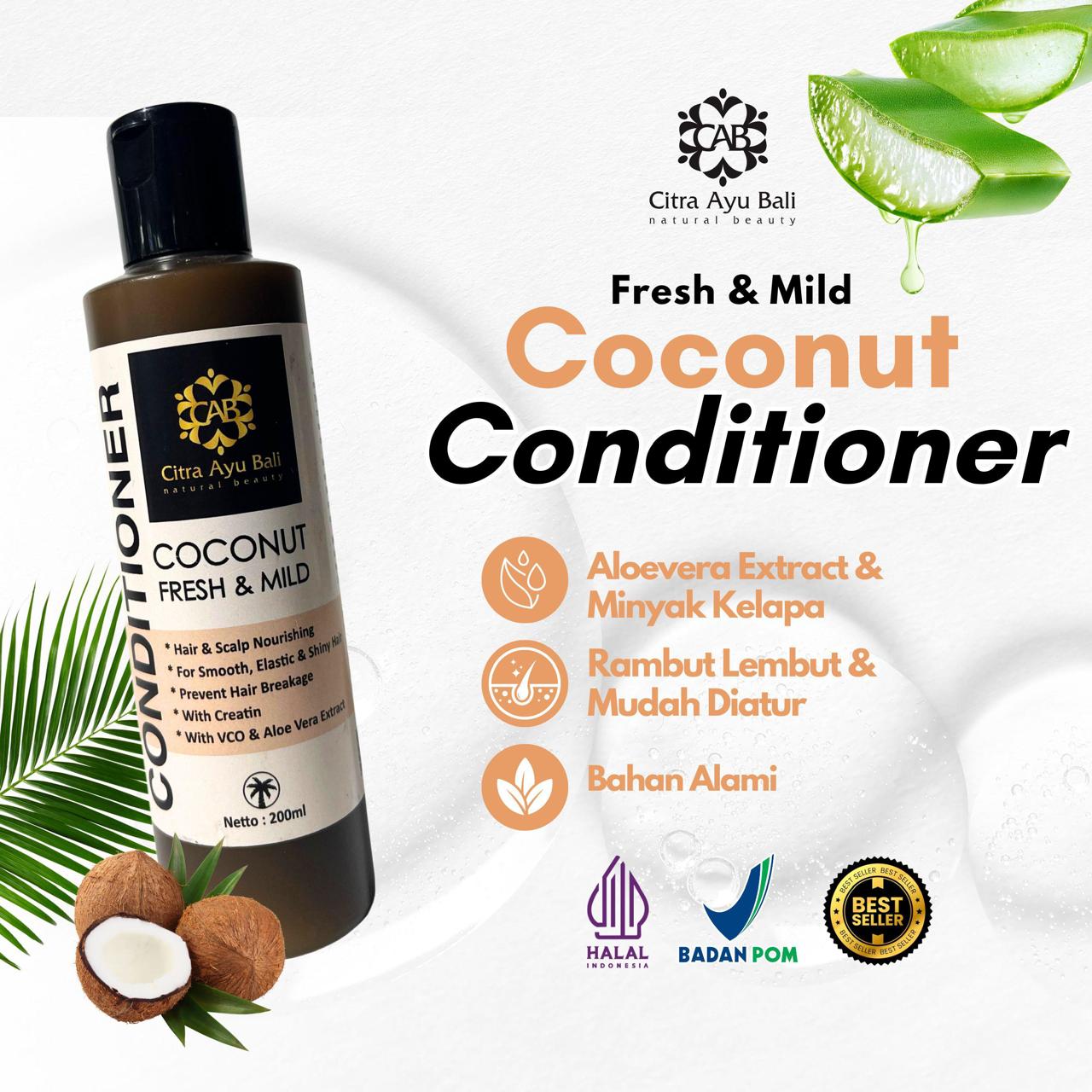 Fresh & Mild Coconut Conditioner – BALI SPA PRODUCTS MANUFACTURER