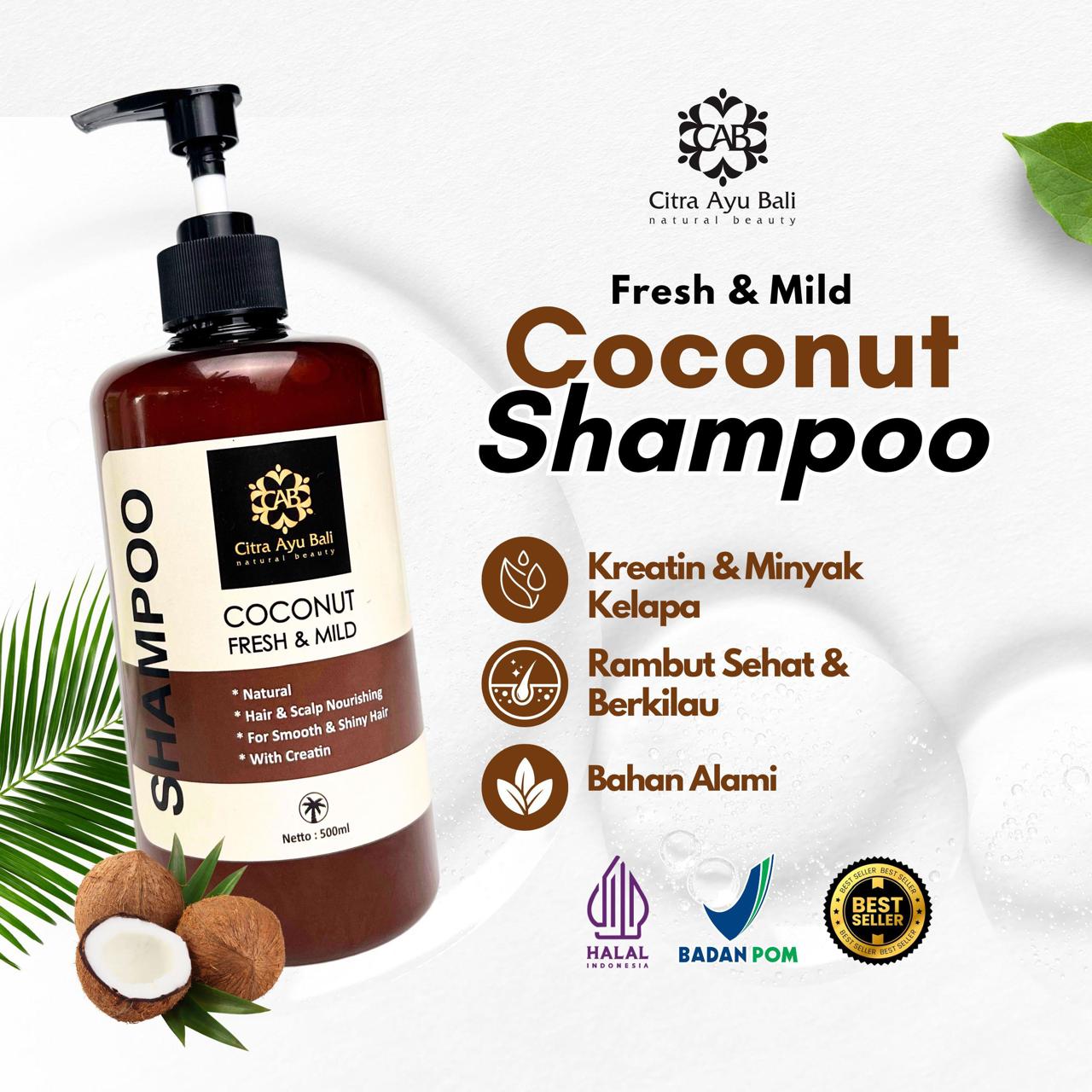 Fresh & Mild Coconut Shampoo – BALI SPA PRODUCTS MANUFACTURER